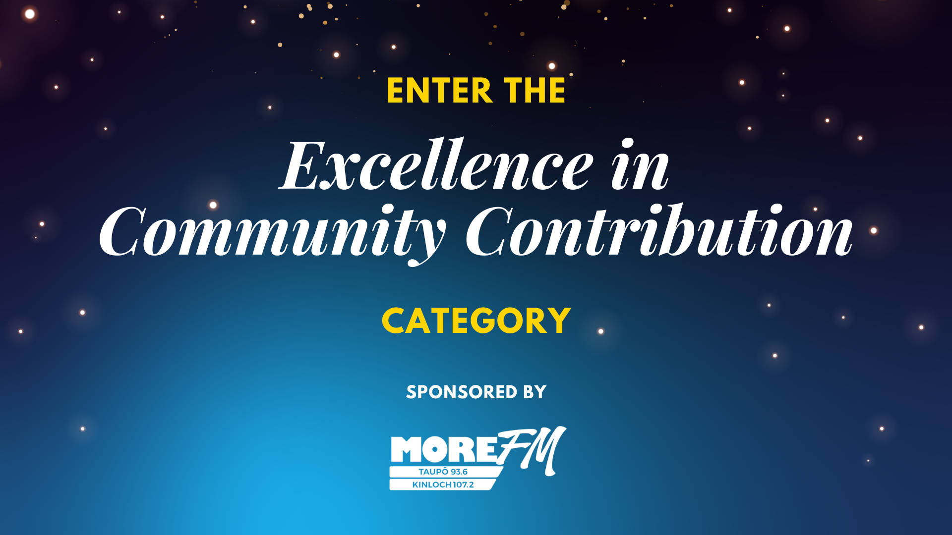 Enter Excellence In Community Contribution | Taupo Business Awards