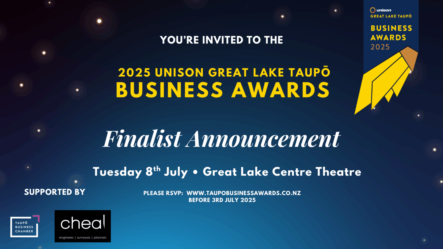 2025 Unison Great Lake Taupō Business Awards Launch | Taupo Business Awards